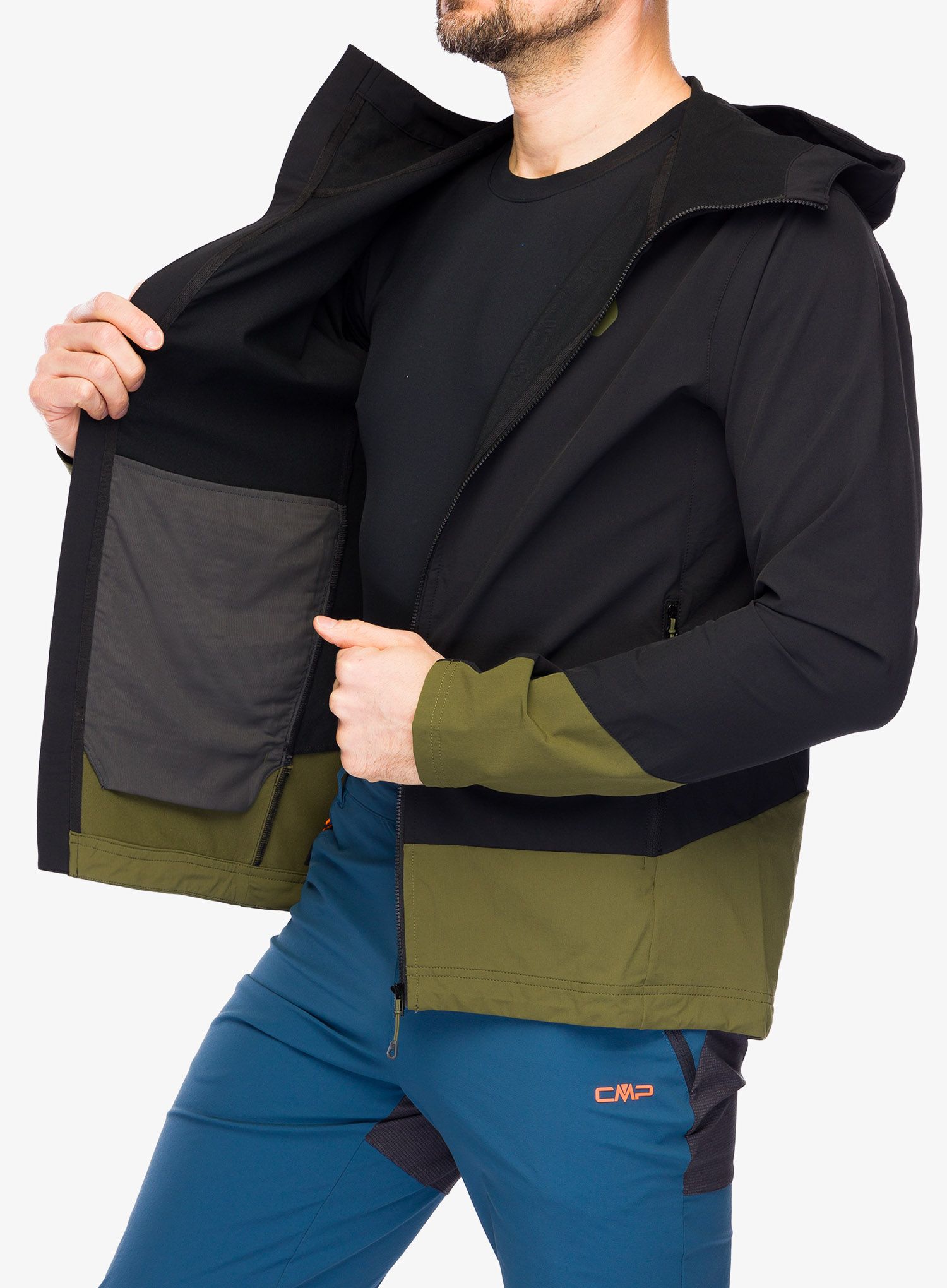Kurtka softshell SCOTT JKT Explorair Softshell SL - black/fir green | 8a.pl